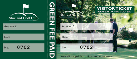 Green Fee Tags | K&M Golf
